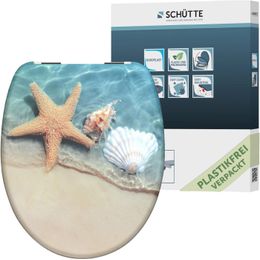 Schütte Schütte WC-Sitz BEACH, bruchsicher und kratzfest, Absenkautomatik, Standardmaß, bunt