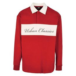 Urban Classics Shirt Herren Gr&ouml;&szlig;e 5XL rot / schwarz / wei&szlig;