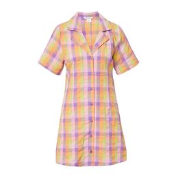 MONKI Kleid Damen Größe 40 schilf / lila / orange / pink Winterkleid