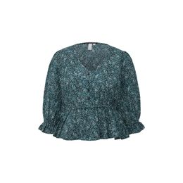 QS Bluse Damen Größe XXS petrol / mint / schwarz
