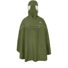 Normani Regenponcho 'Sohra' Herren Gr&ouml;&szlig;e M/L oliv / wei&szlig;