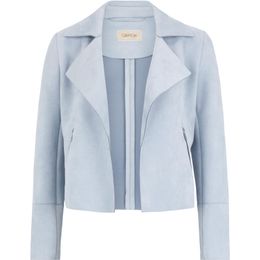 Cartoon Blazer, Reverskragen, offenes Design, für Damen, blau, 40