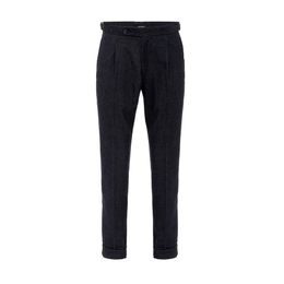 Antioch Bundfaltenhose Herren Gr&ouml;&szlig;e 48 navy / schwarz
