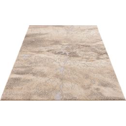 Teppich my home "Marmor" Teppiche Gr. B/L: 120 cm x 180 cm, 12 mm, 1 St., beige (natur) Esszimmerteppiche