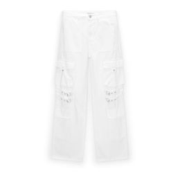 Pull&Bear Pull&bear Cargo Jeans female White size 38