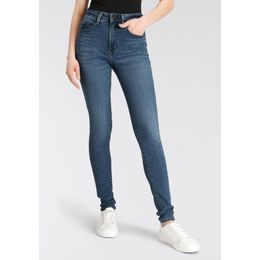 Levi's Skinny-fit-Jeans LEVI'S "721 High rise skinny" Gr. 25, Länge 30, blau (mid worn in indigo blue) Damen Jeans Röhrenjeans
