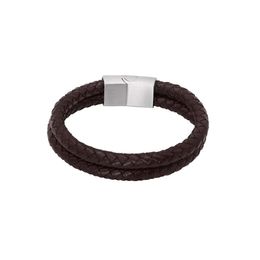 Heideman Bracelet 'Ignis' male Brown, Silver size 19