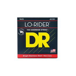 DR Saiten, MH5-130 Lo-Rider Stainless Steel Bass Guitar Strings Medium 45-130 -