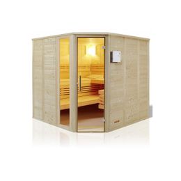 Infraworld Sauna Infraworld Urban 209 Ecke Saunakabine Massivholzsauna aus nordischer