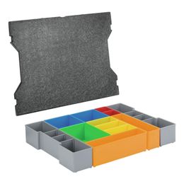 Bosch Kleinteilemagazin, Boxen für Kleinteileaufbewahrung L-BOXX inset box Set 12 Stück