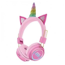 Kids Euroswan Einhorn Kopfhörer Kabellos Bluetooth Kinder-Kopfhörer