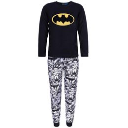 Sarcia.eu Schlafanzug Schwar-weißer Pyjama für Kinder Batman DC Comics 7-8 Jahre
