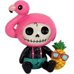 MystiCalls Fantasy-Figur Furrybones Flamingo Star Sammlerfigur Totenkopf Horror Halloween (1 St)