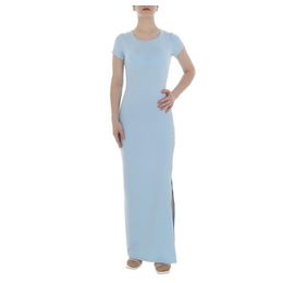 Ital-Design Maxikleid Damen Elegant Pencil (86365224) Stretch Maxikleid in Hellblau