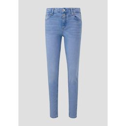 QS Stoffhose Jeans Sadie / Skinny Fit / Mid Rise / Skinny Leg Waschung