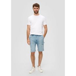 s.Oliver Stoffhose Jeans-Shorts / Regular Fit / High Rise / Straight Leg / Cargotaschen