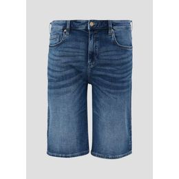 s.Oliver Stoffhose Jeans-Shorts / Relaxed Fit / High Rise / Straight Leg Waschung