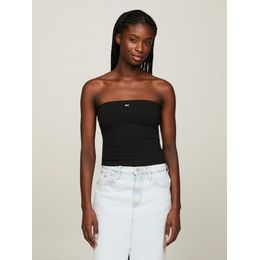 Tommy Jeans Bandeautop TJW SLIM ESSENTIAL TUBE TOP mit Tommy Jeans Logo-Flag, schwarz