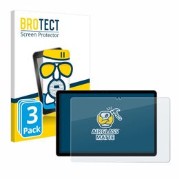 BROTECT Displayschutzglas Schutzglas für Alldocube iPlay 60 Lite, 3 Stück, Schutzfolie Display Schutz Glas Folie matt, weiß