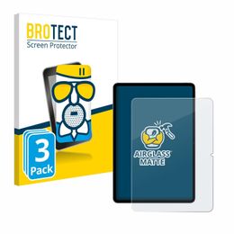 BROTECT Displayschutzglas Schutzglas für Vivo Pad 3, 3 Stück, Schutzfolie Display Schutz Glas Folie matt, weiß