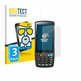 BROTECT Displayschutzglas Schutzglas für Urovo DT40, 3 Stück, Schutzfolie Display Schutz Glas Folie matt, weiß