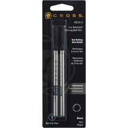 CROSS-USA Tintenroller CROSS Gel-Rollerballmine Selectip schwarz 0,7 mm, 2 Stück im Blister