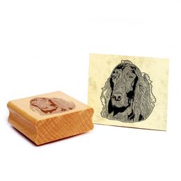 Dekolando Stempel Motivstempel Irish Red Setter Stempel Hund Holzstempel 44 x 48 mm