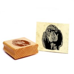 Dekolando Stempel Motivstempel Black And Tan Coonhound Stempel Hund Holzstempel 40 x 48