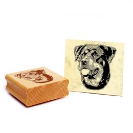 Dekolando Stempel Motivstempel Beauceron Stempel Hund Holzstempel 45 x 48 mm