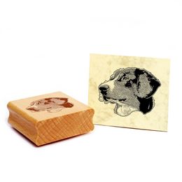 Dekolando Stempel Motivstempel Entlebucher Sennenhund Stempel Hund Holzstempel 48 x 39