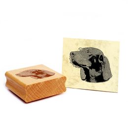 Dekolando Stempel Motivstempel Österreichische Bracke Stempel Hund Holzstempel 48 x 40