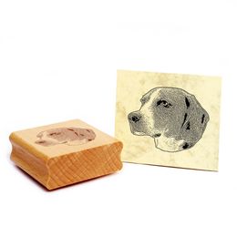 Dekolando Stempel Motivstempel American Foxhound Stempel Hund Holzstempel 48 x 39 mm