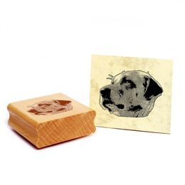 Dekolando Stempel Motivstempel Anatolischer Hirtenhund Stempel Hund Holzstempel 48 x 36