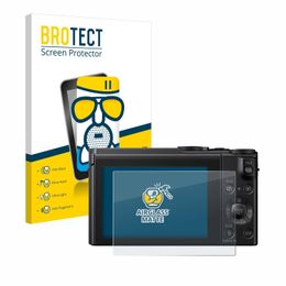 BROTECT Displayschutzglas Schutzglas für Panasonic Lumix DMC-LX15, Schutzfolie Display Schutz Glas Folie matt, weiß