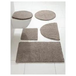 Badematte Heine HOME Badematten Gr. rechteckig (70cm x 110cm),, grau (taupe)