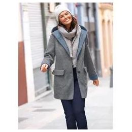 Anorak Casual Looks, Damen, Gr. 25, grau (dunkelgrau, meliert), 100% Polyester, unifarben, Jacken