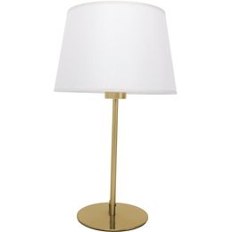 Näve Tischleuchte NÄVE "Bologna" Lampen Gr. 1 flammig, Ø 20,00 cm Höhe: 45,00 cm, beige (beige,messing) Tischlampen