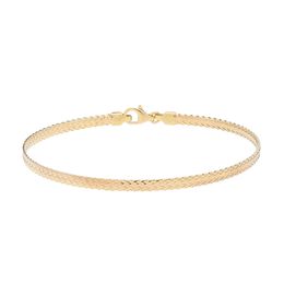 Goldarmband Vivance "timeless & chic" Armbänder Gr. Gelbgold 375, gelb (gelbgold 375) Damen