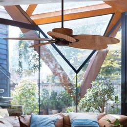 Beacon Deckenventilator Fijian II, braun, Ø 132 cm, leise