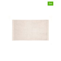 HNL 2er-Set: Handtuch "Grant" in Creme - 50x100 cm