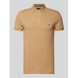 Tommy Hilfiger Slim Fit Poloshirt mit Label-Stitching