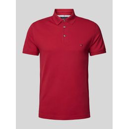 Tommy Hilfiger Slim Fit Poloshirt mit Label-Stitching