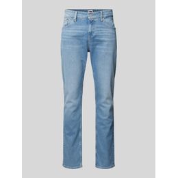 Tommy Jeans Regular Straight Fit Jeans mit Label-Stitching Modell 'RYAN'