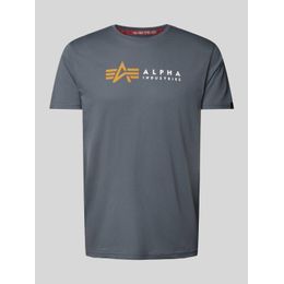 Alpha Industries T-Shirt mit Label-Print