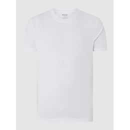 Selected Homme T-Shirt mit geripptem Rundhalsausschnitt Modell 'RELAXCOLMAN'