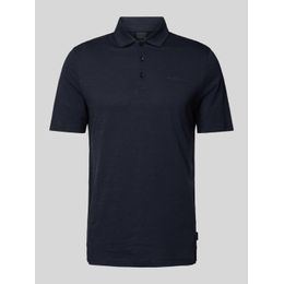 Bugatti Slim Fit Poloshirt im unifarbenen Design