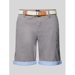 McNeal Slim Fit Bermudas mit Gürtel