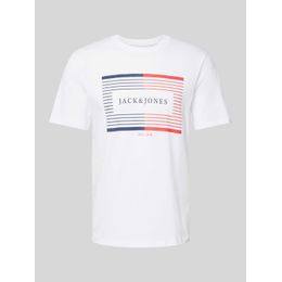 Jack & Jones T-Shirt mit Label-Print Modell 'CYRUS'