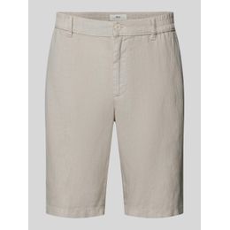 Brax Regular Fit Leinenbermudas mit elastischem Bund Modell 'BALU'