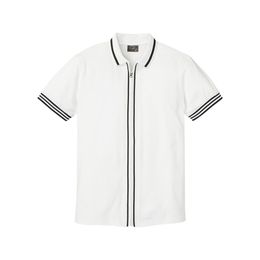 bonprix Piqué-Poloshirt mit Reißverschluss
